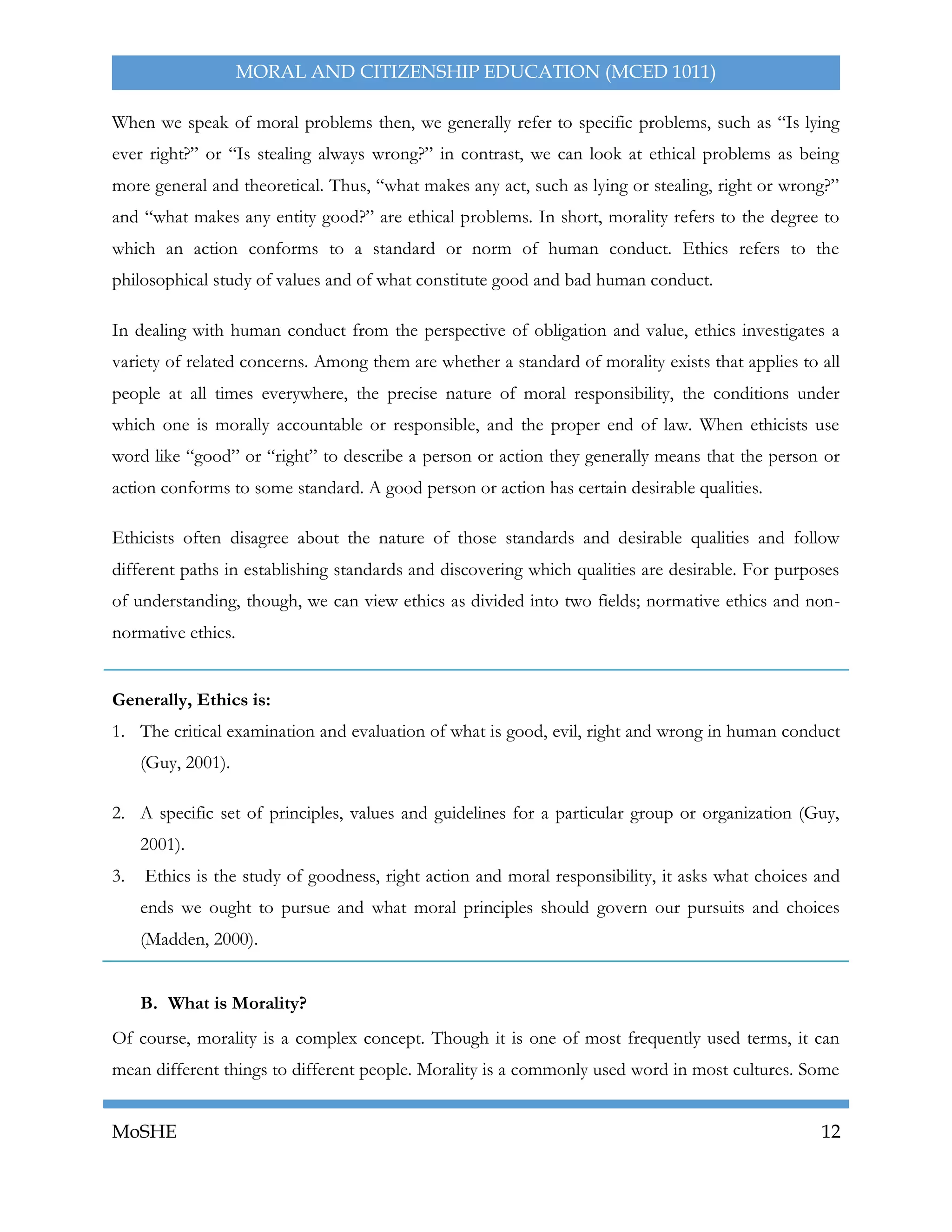 moral & civic education.pdf | Education