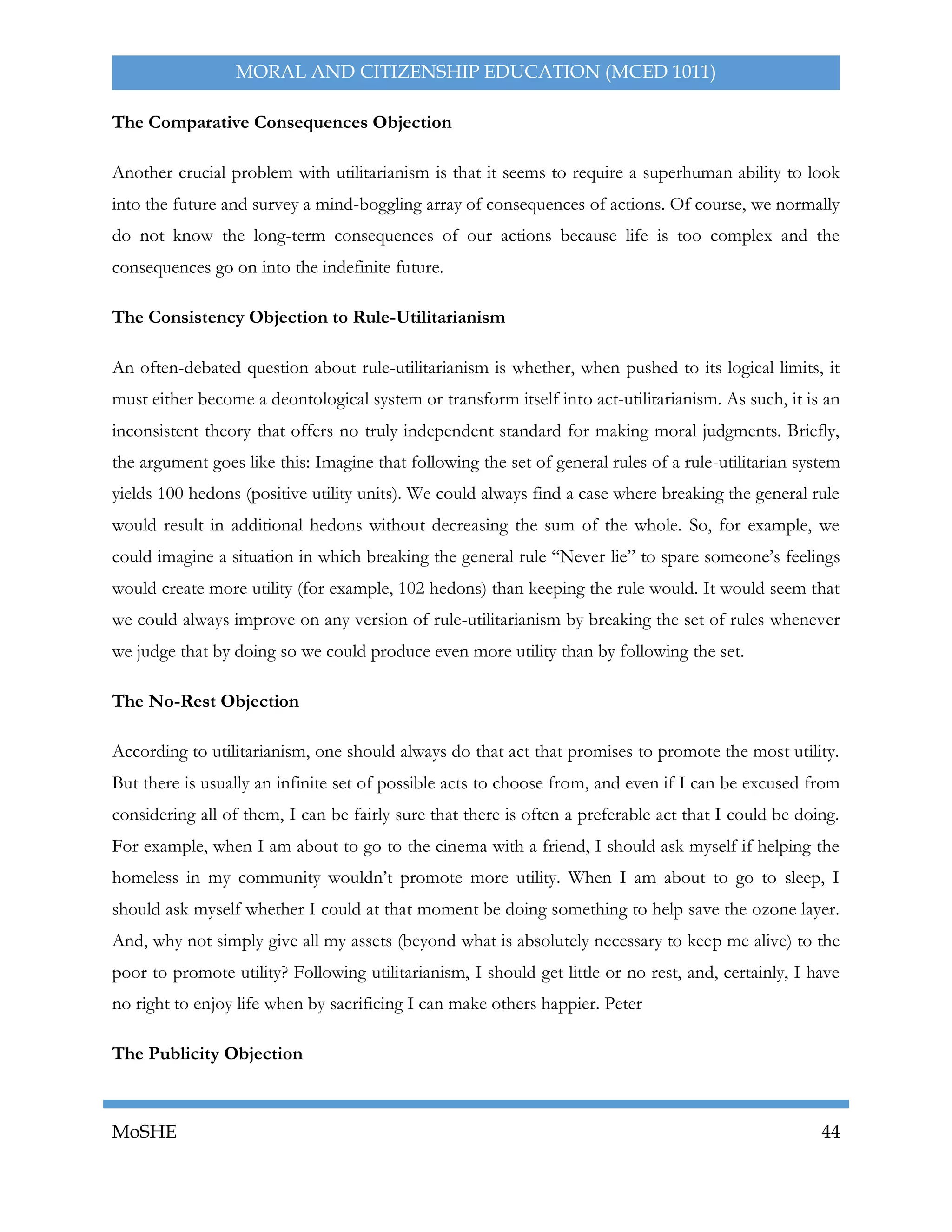 Moral Civic Education Pdf Education