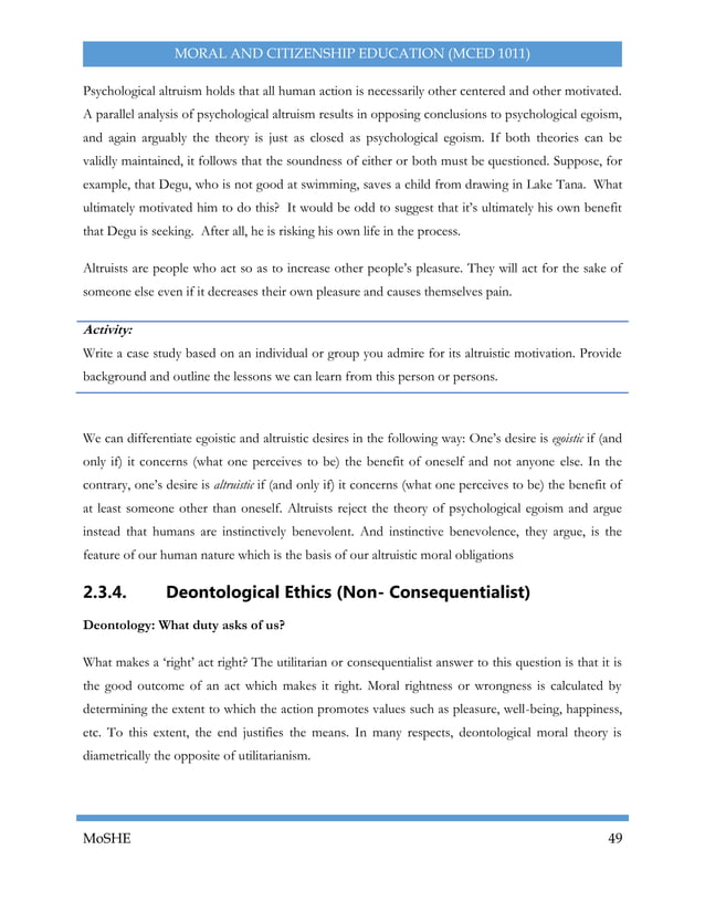 moral & civic education.pdf | Education