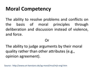 Moral competency | PPTX