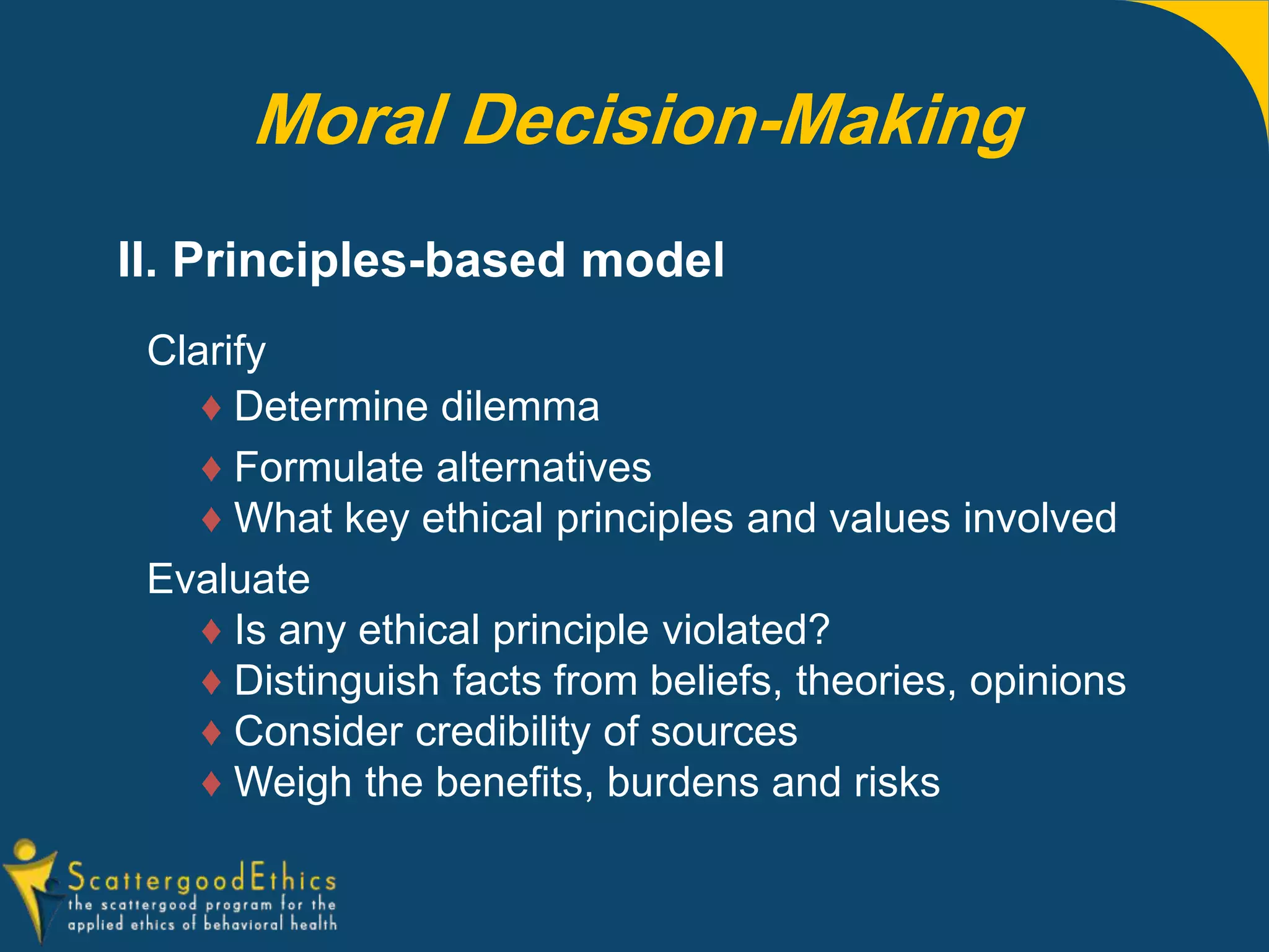 Moral decision making | PPT