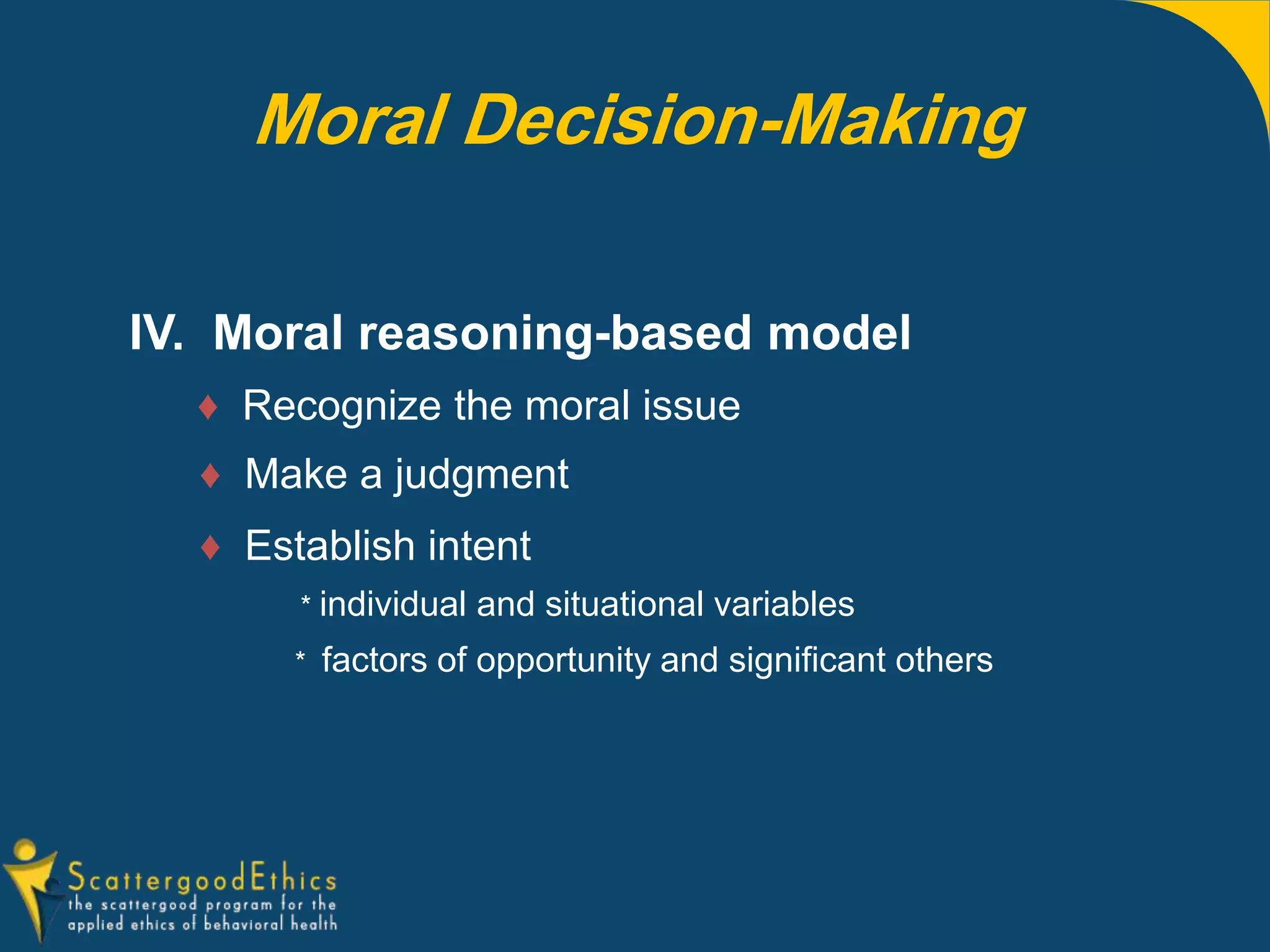 Moral decision making | PPT