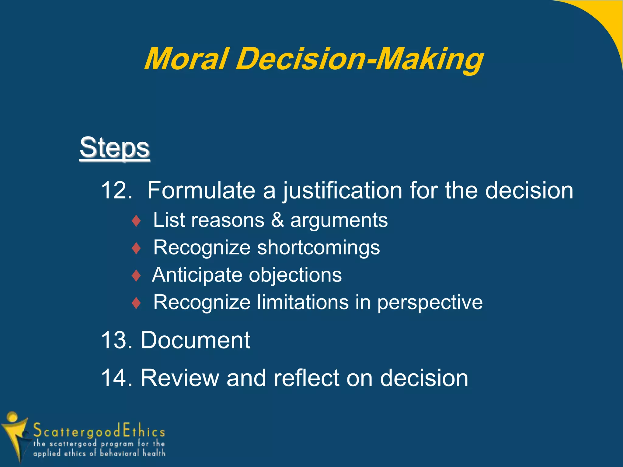 Moral decision making | PPT