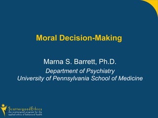 Moral decision making | PPT
