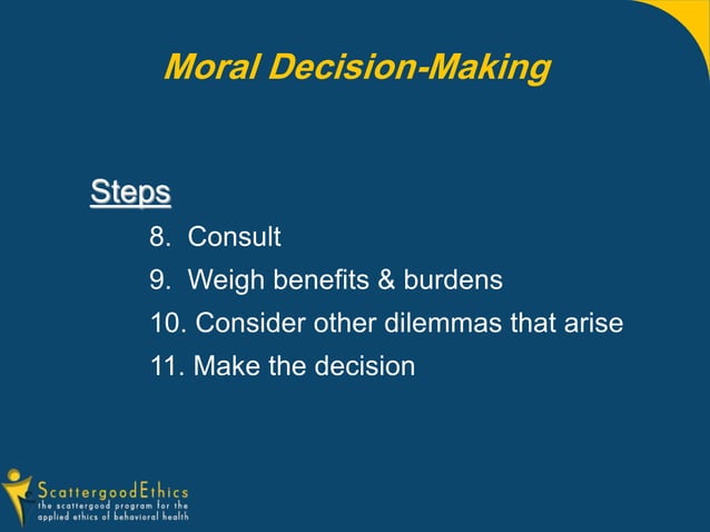 Moral decision making | PPT