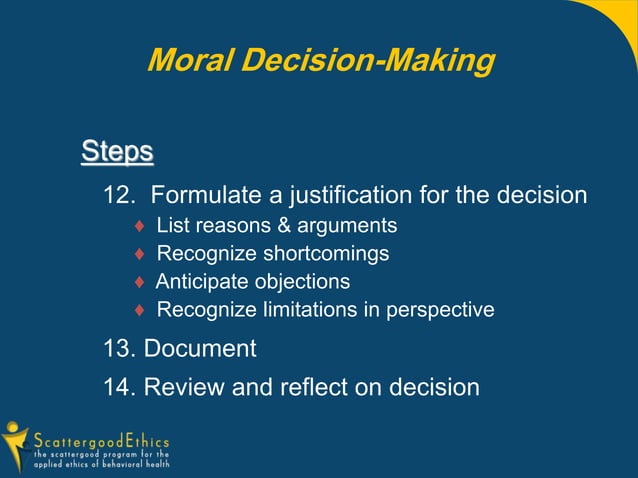 Moral decision making | PPT