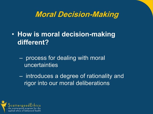 Moral decision making | PPT