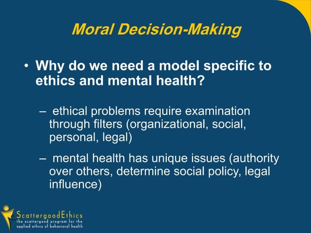 Moral decision making | PPT