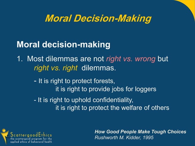 Moral decision making | PPT