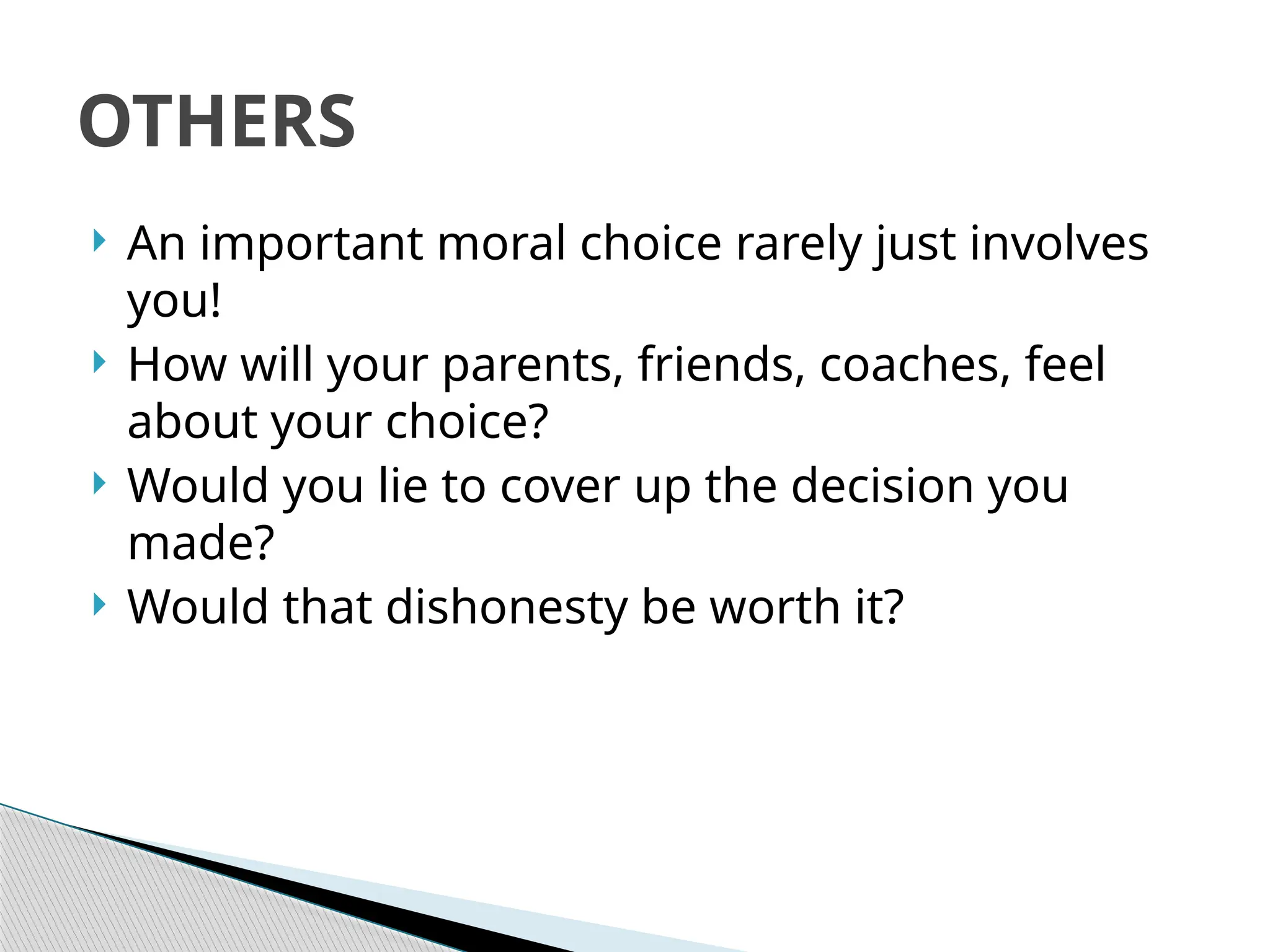 MORAL DECISION MAKING.pptx for morals of | PPT