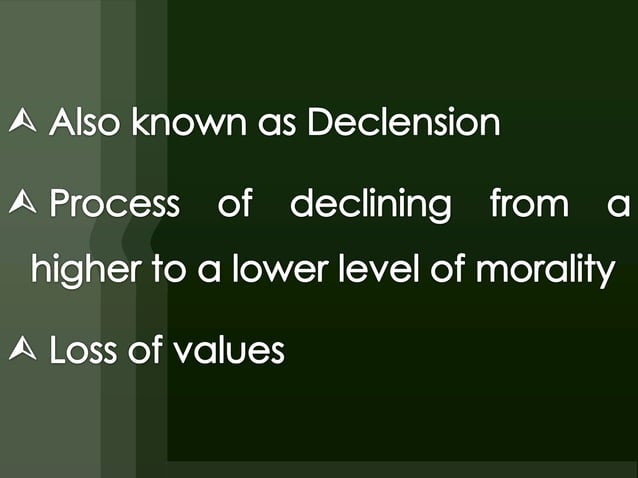 Moral degradation | PPT