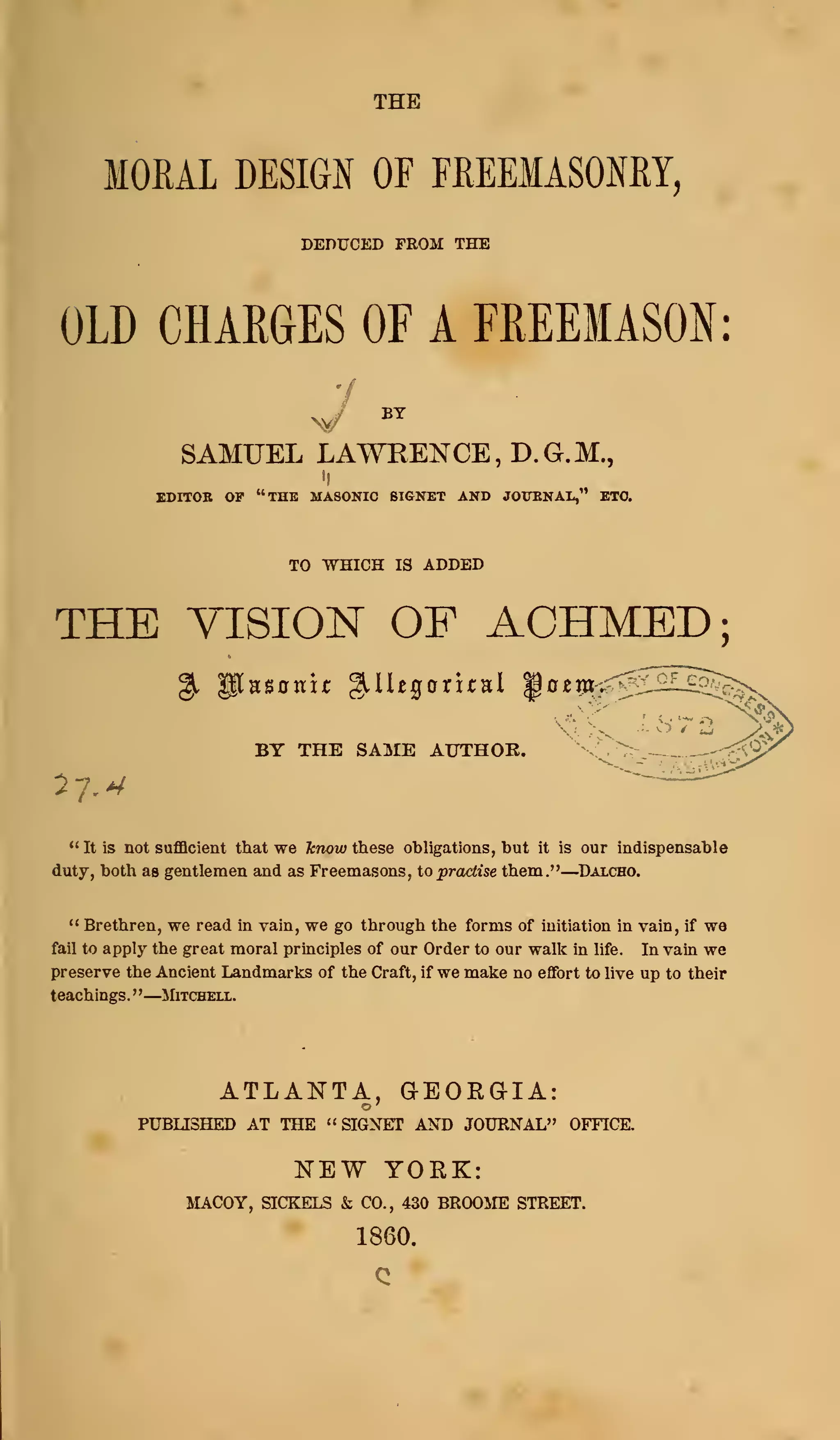 Moral Design of Freemasonry | PDF | Christianity | Religion & Spirituality