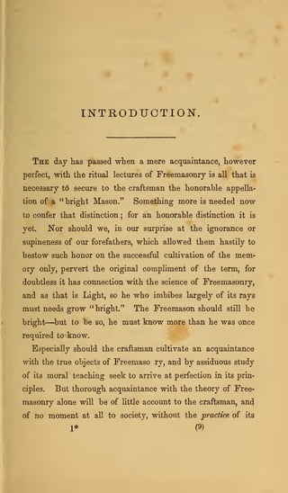 Moral Design of Freemasonry | PDF