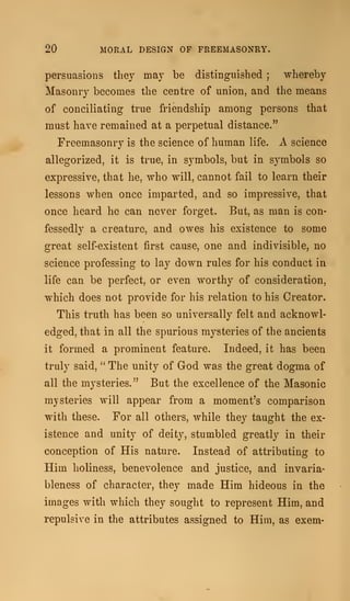Moral Design of Freemasonry | PDF