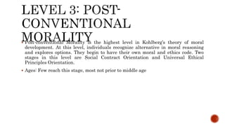 Moral development by Lawrence Kohlberg | PPT