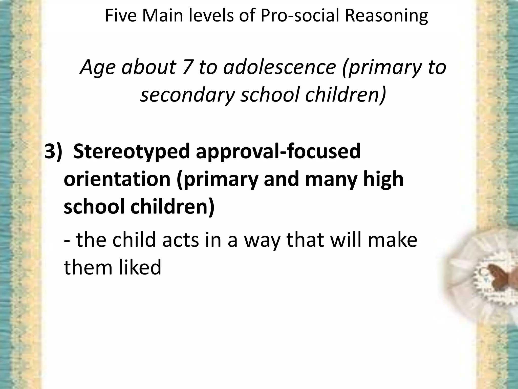 Moral development in Late Childhood | PPTX