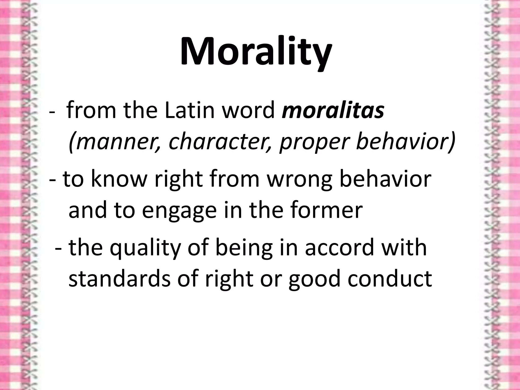 Moral development in Late Childhood | PPTX