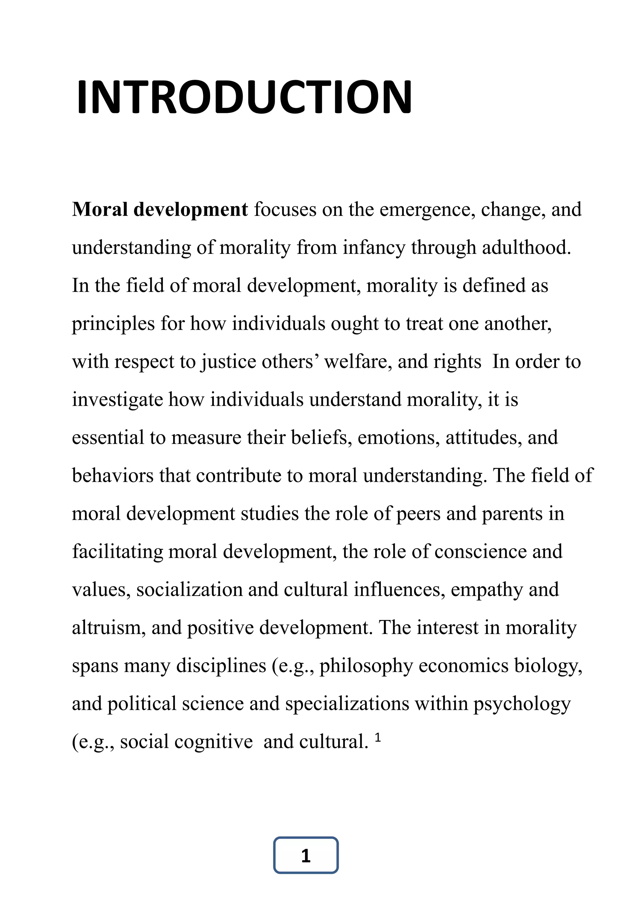 Moral development module | PPTX