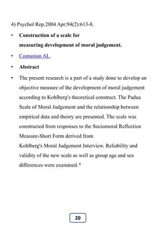 Moral development module | PPTX