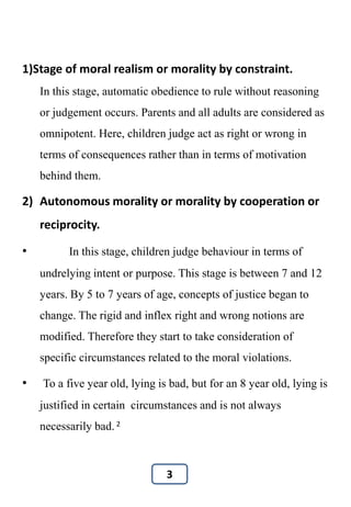 Moral development module | PPTX