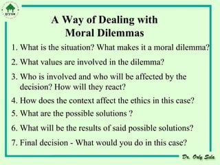 Teachers' Moral Dilemmas | PPT