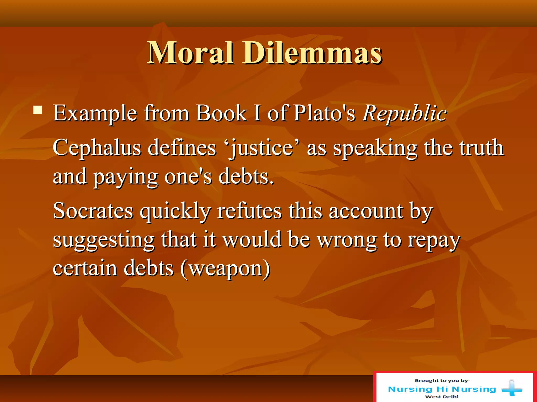 Moral dilemmas | PPT