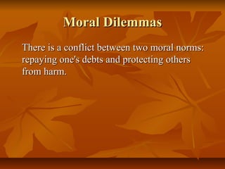 Moraldilemmas | PPT