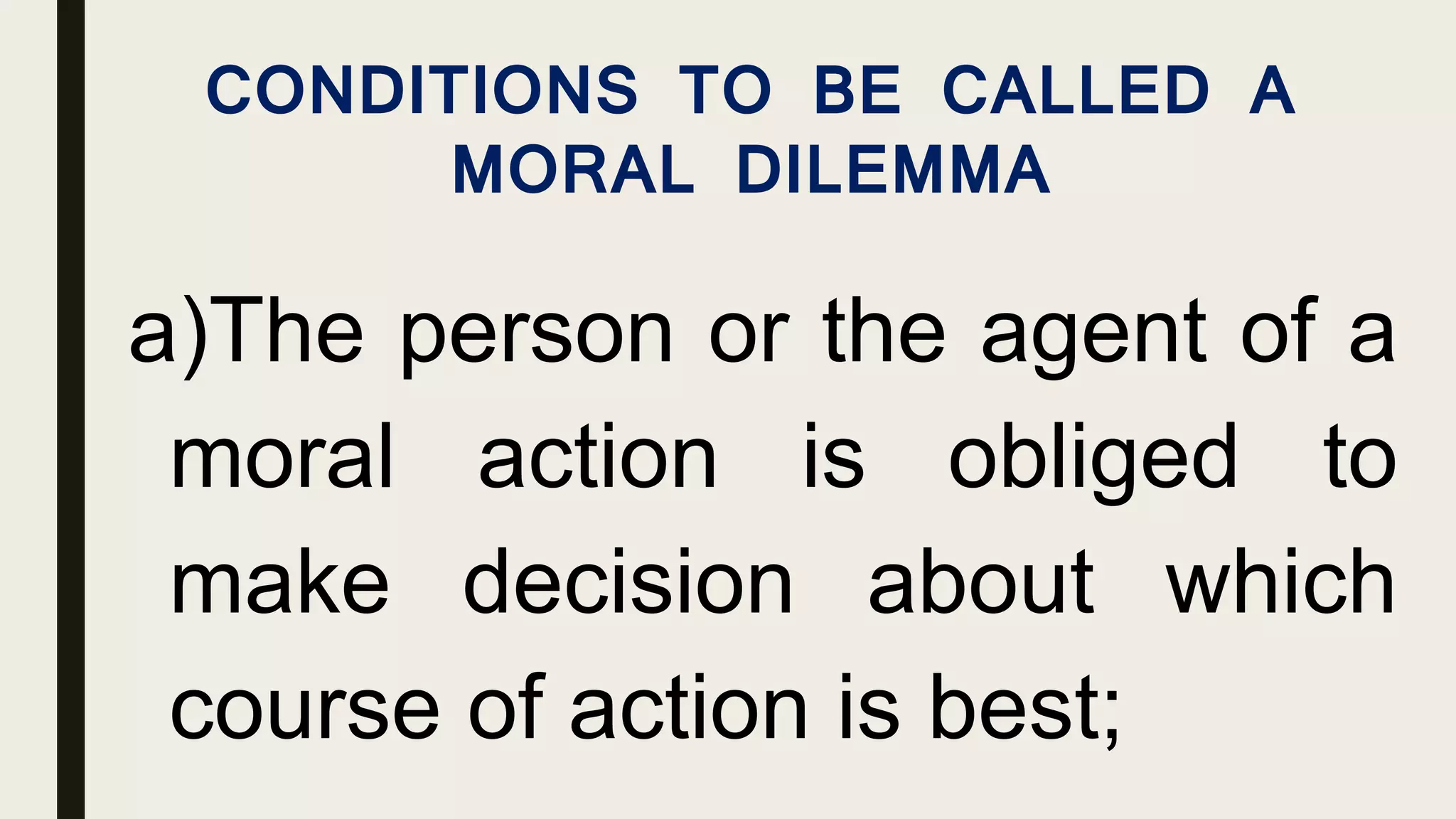 MORAL DILEMMAS | PPTX