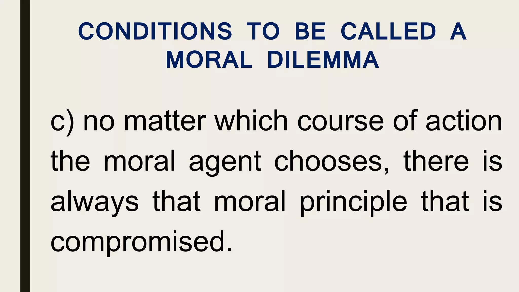 MORAL DILEMMAS | PPTX