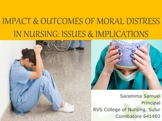 Moral distress among Nurses | PPTX
