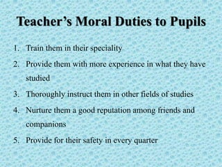 Moral duties in buddhism(5) | PPTX