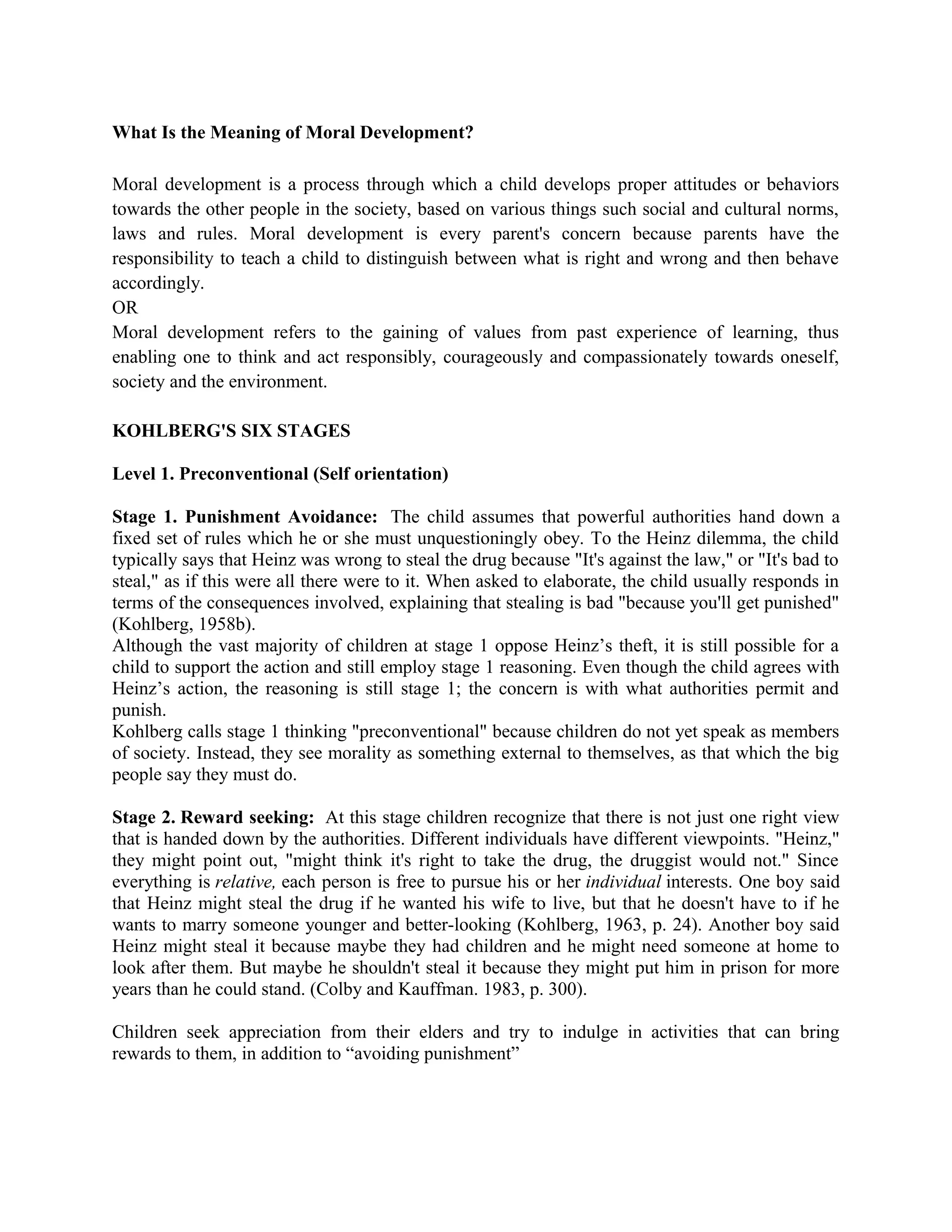 Moral development | DOC