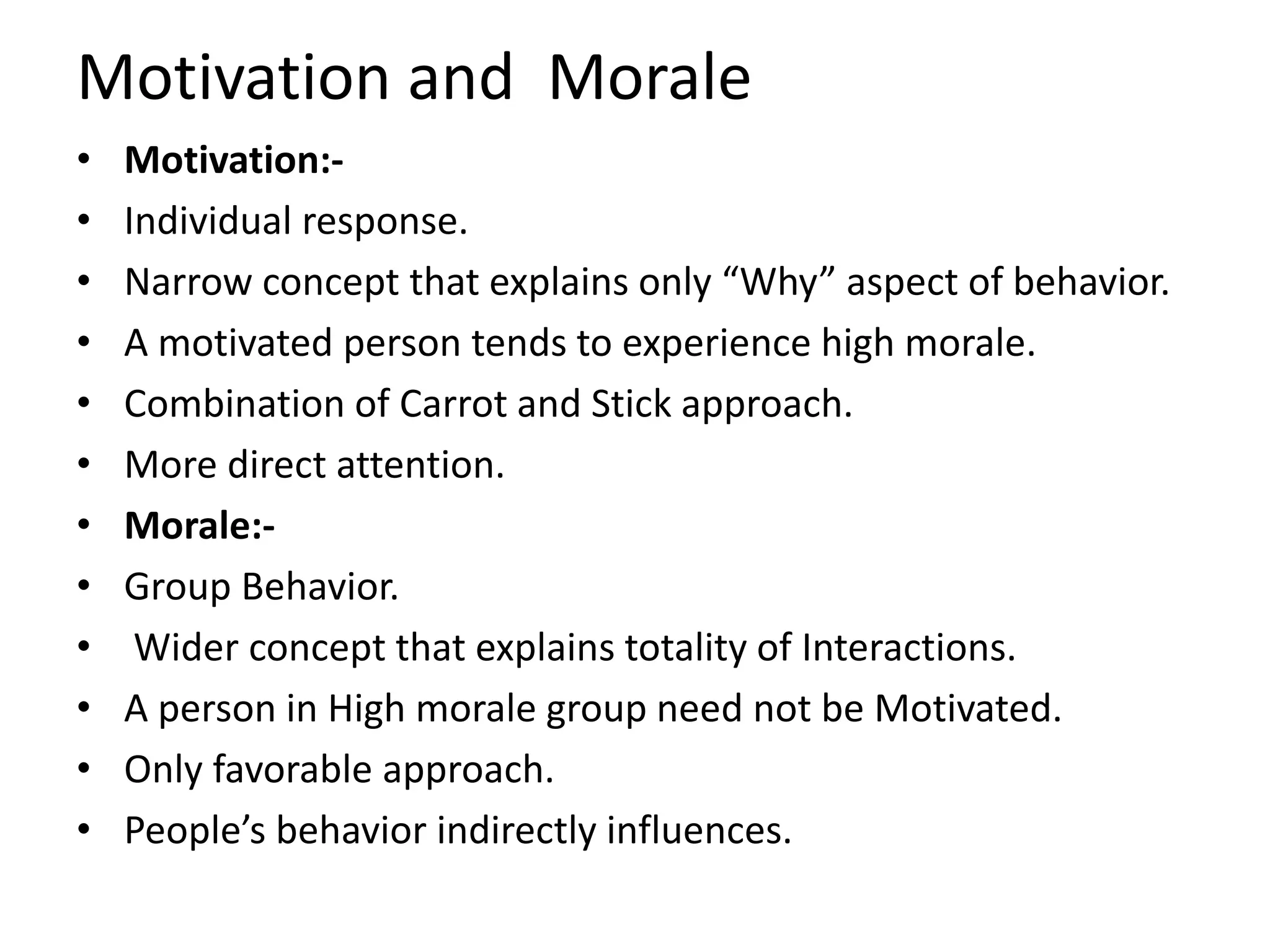 Morale | PPT