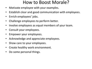 Morale | PPT