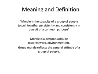 Morale | PPT