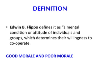 Morale and productivity hrm | PPT | Free Download