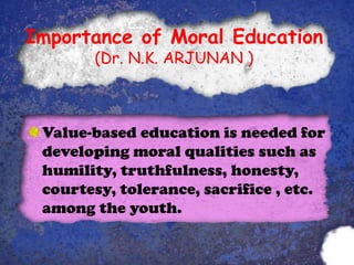 Moral education | PPTX