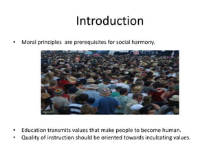 Moral education | PPTX