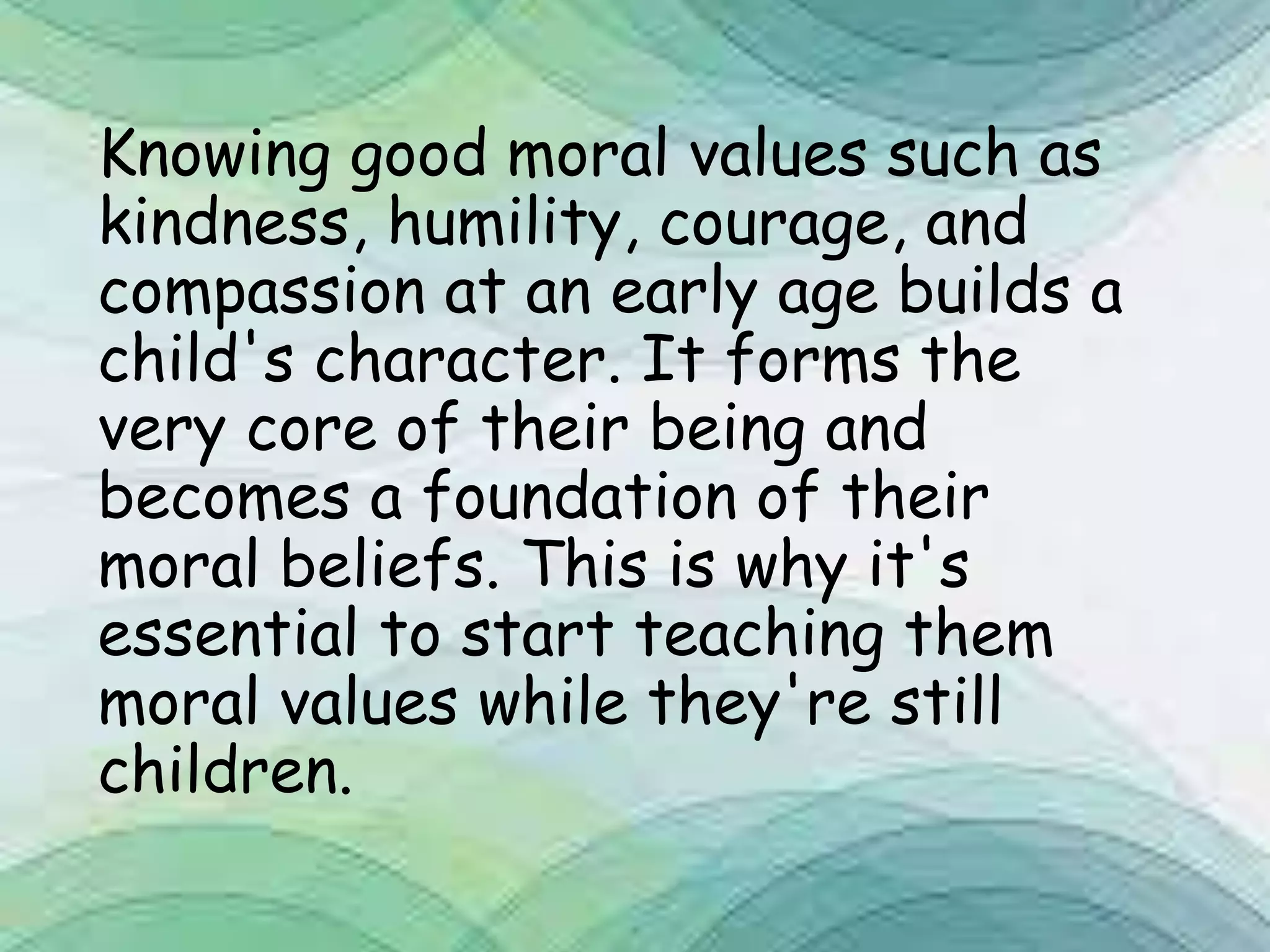 Moral education and moral values - Grade 3 | PPTX