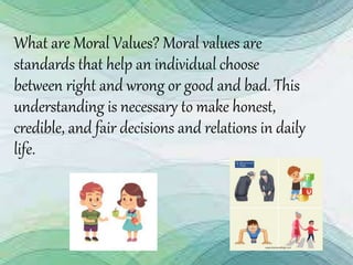 List Of Moral Values For Children In School