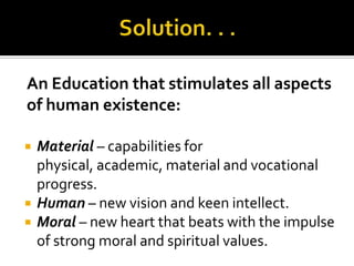 Moral Education in Schools | PPTX