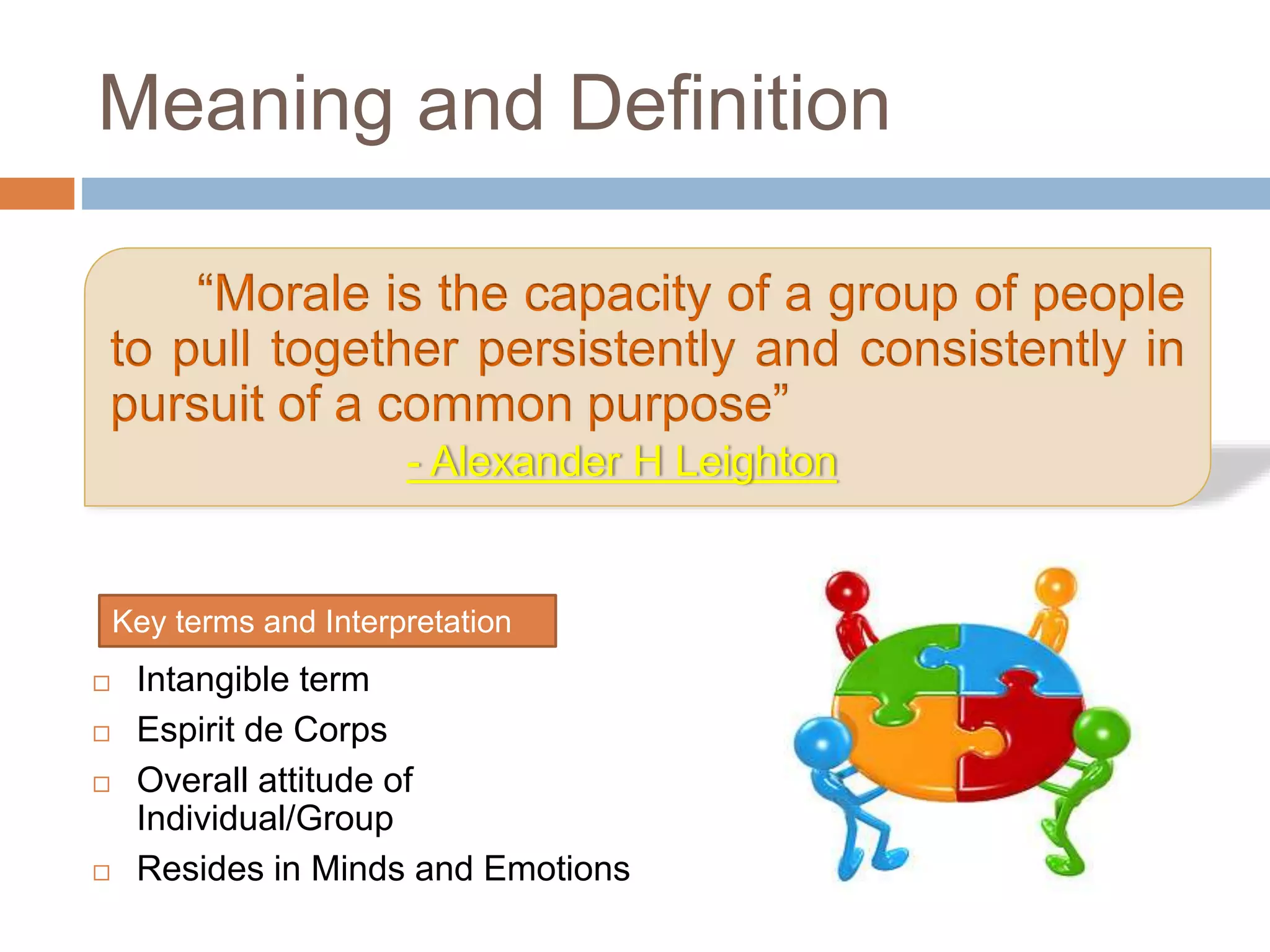 Organisational Morale | PPTX