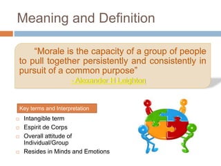 Organisational Morale | PPTX