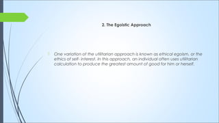 Moral Framework for Ethics | PPT
