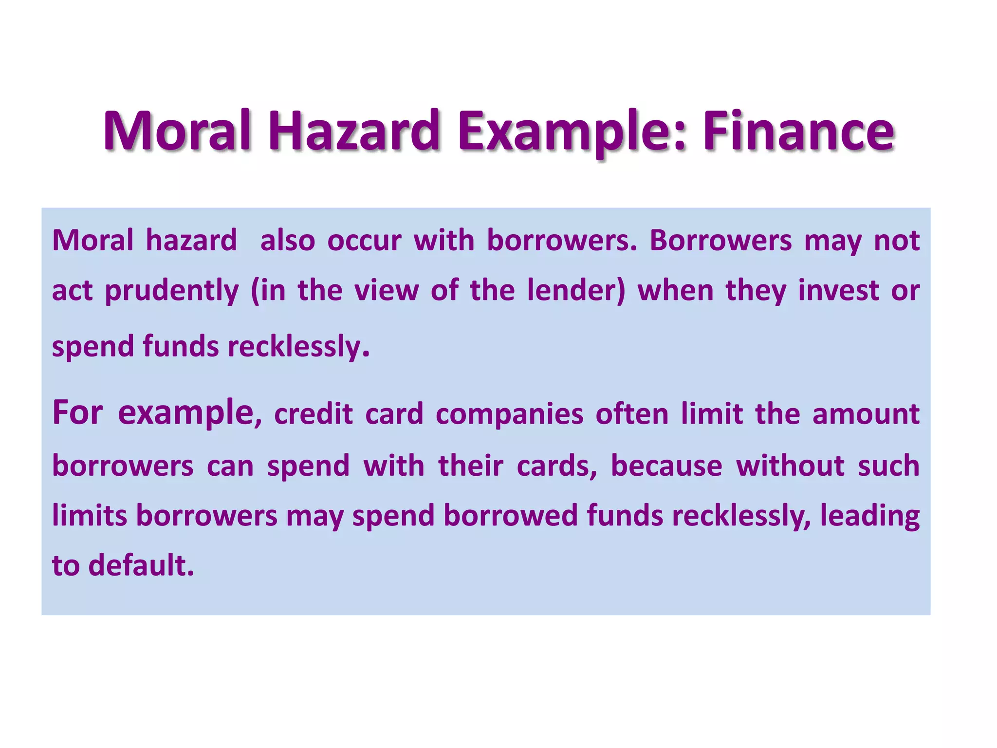 Moral hazard | PPTX