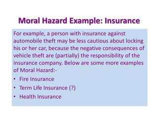 Moral hazard | PPTX