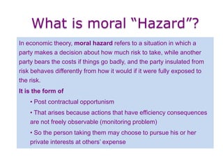 Moral hazard | PPT