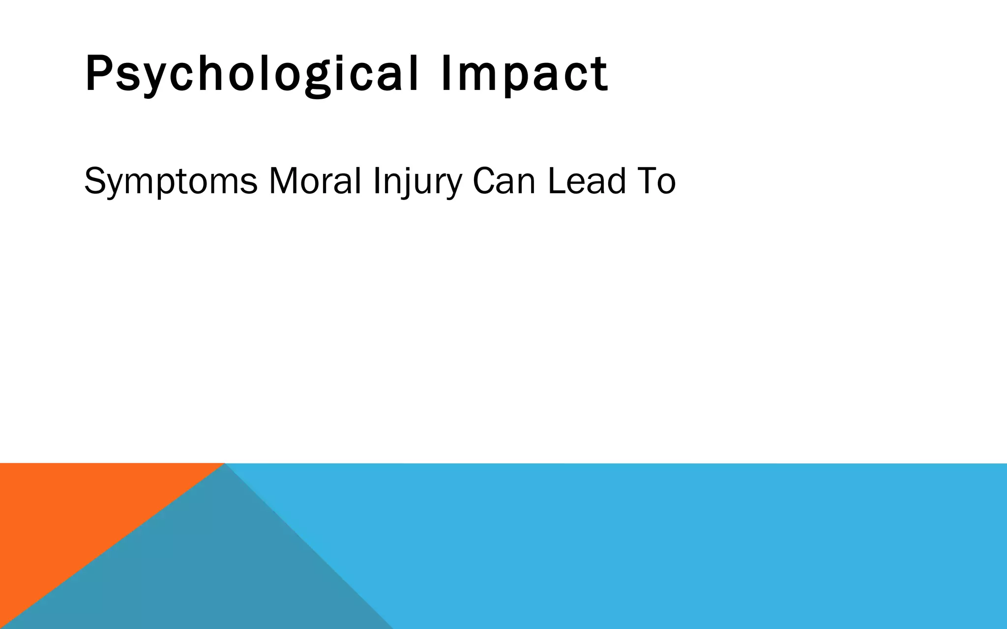 Moral Injury_Inner Conflict | PPT