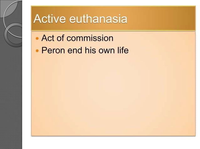 Moral issue of euthanasia | PPTX