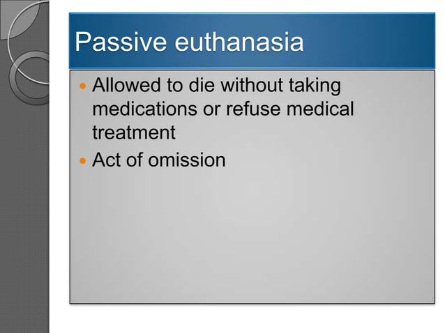 Moral issue of euthanasia | PPTX